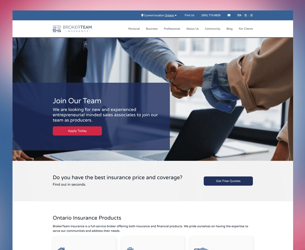 Toronto Web Design Work - Simplistics